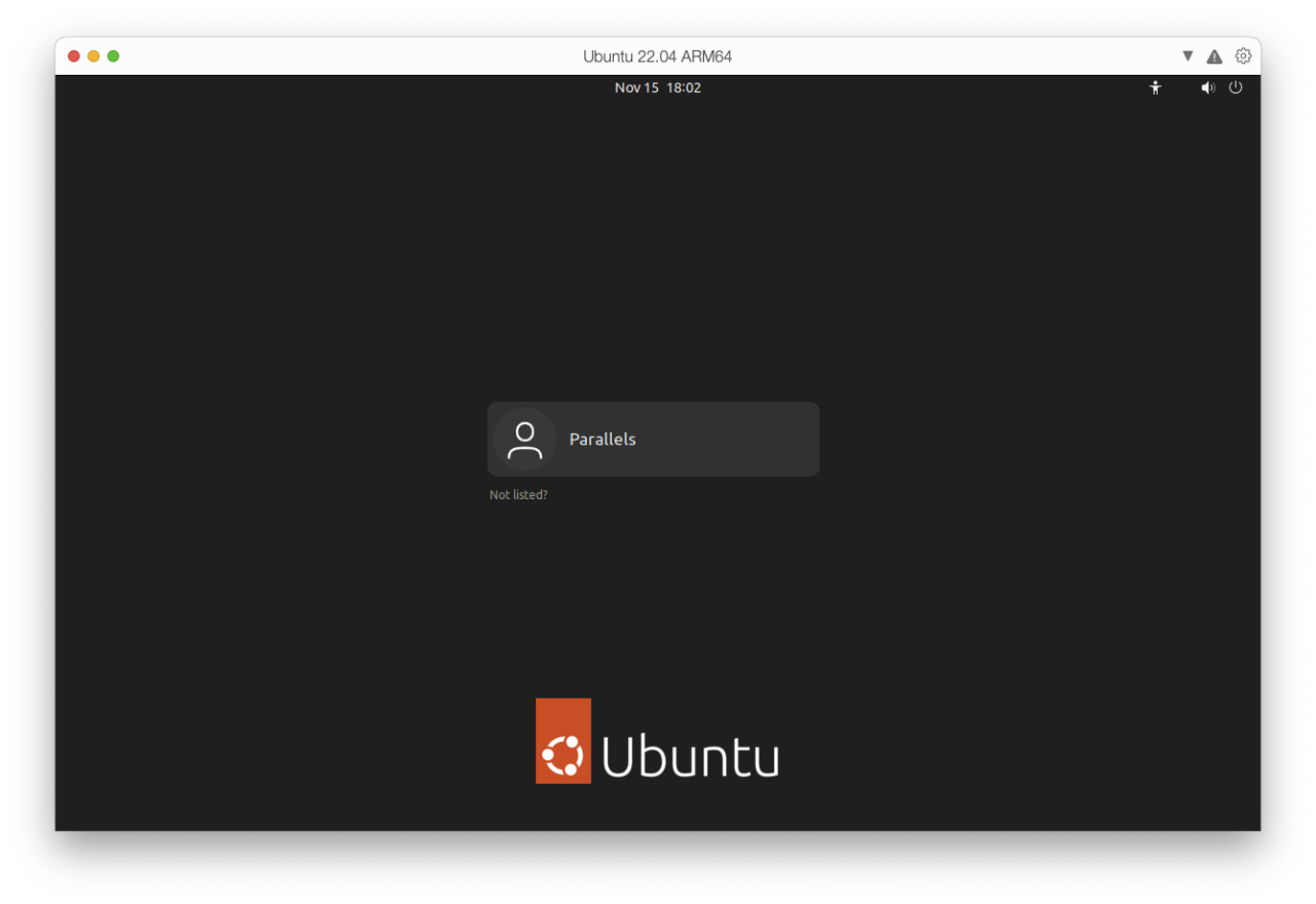 ParallelsでM1 MacにUbuntu 22.04をインストール