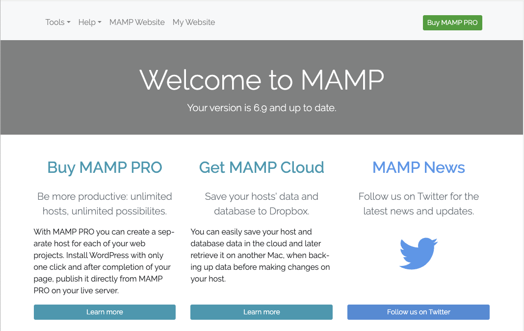 MAMPのインストールと使い方
