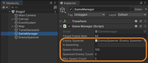 【Unity】タワーディフェンス(7) 敵の自動生成と複数の移動経路【クソゲー制作】
